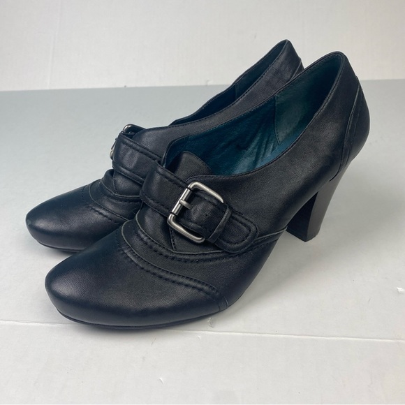 Nicole | Shoes | Nicole Womens 85 Heels Shoes Blessed Black Leather ...